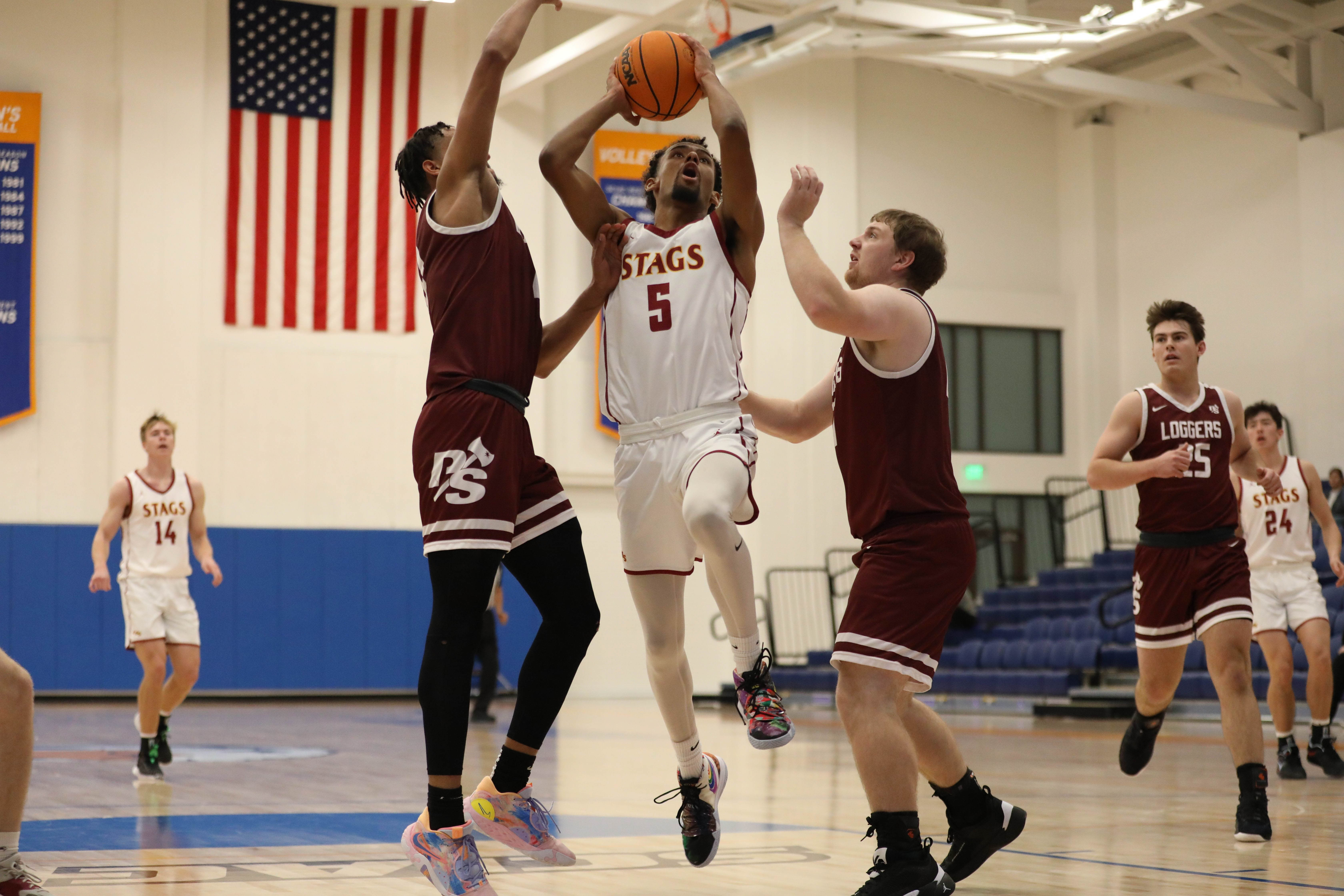 Stags basketball chops down Loggers in dominant victory at the David ...